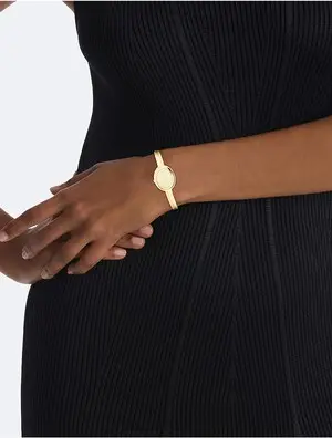 Calvin Klein Contoured Bezel Bangle Watch