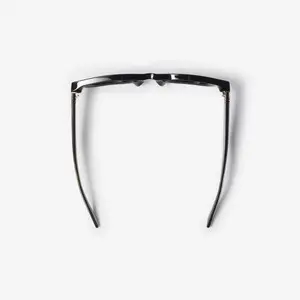 Burberry Inlaid Check Square Sunglasses