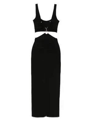 NISSA Cut-out Maxi Dress - Black