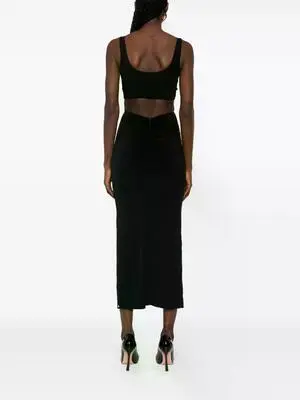 NISSA Cut-out Maxi Dress - Black