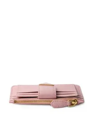 Prada Leather Card Holder - Pink