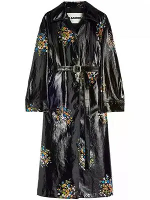 JIL SANDER Printed Trench Coat