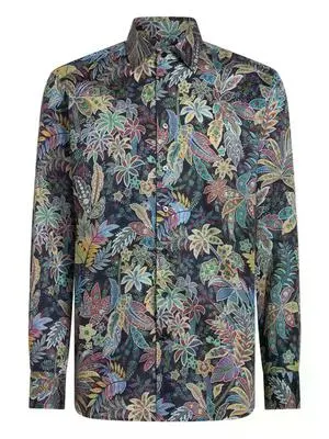 Etro Botanical-print Cotton Shirt