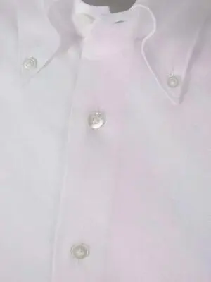 FRAY Piqué Cotton Shirt - White