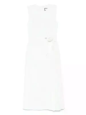 NISSA Pleat-detailed Midi Dress
