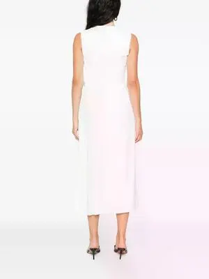 NISSA Pleat-detailed Midi Dress