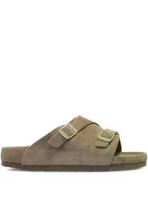 BIRKENSTOCK Zurich Two-buckle Slide Sandals - Neutrals