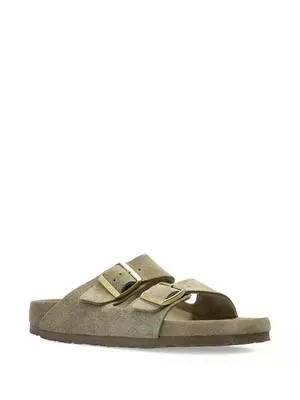 BIRKENSTOCK Arizona Suede Sandals - Neutrals