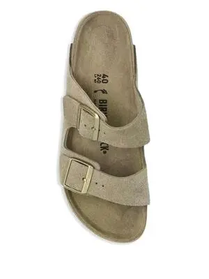 BIRKENSTOCK Arizona Suede Sandals - Neutrals