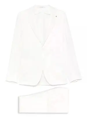 Tagliatore Linen Suit - White