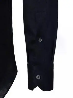 FRAY Piqué Cotton Shirt - Blue