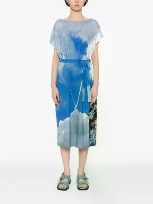 AGNÈS B. Graphic-print Midi Dress
