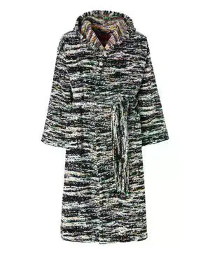 Missoni Textured Hooded Robe - Black