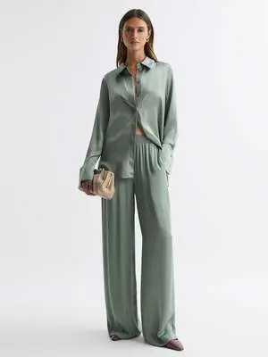 REISS Imogen Wide Leg Trousers