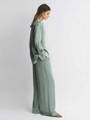 REISS Imogen Wide Leg Trousers
