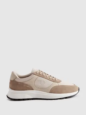 UNSEEN Plemont Leather-suede Trainers
