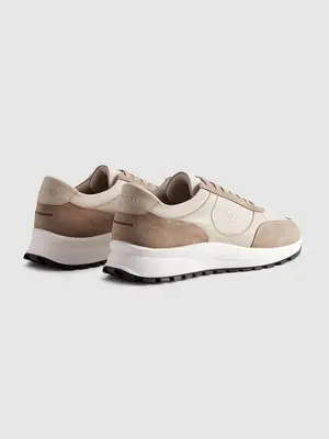UNSEEN Plemont Leather-suede Trainers