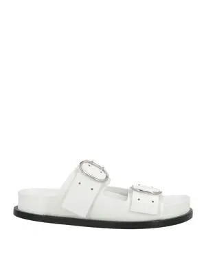 JIL SANDER Calfskin Sandals - White
