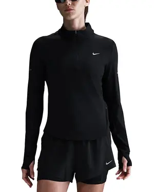 Nike Swift Dri-fit Half Zip Top - Black/refsil