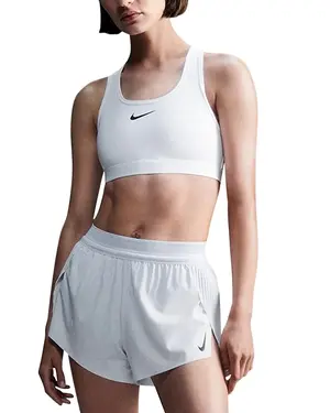 Nike Racerback Support Sports Bra - White/black