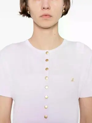 AGNÈS B. Embroidered Knit Top
