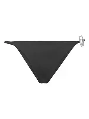 Philipp Plein Crystal-embellished Bikini Bottom - Black