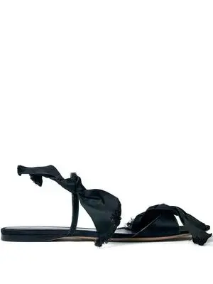 THE ROW Vika Slides - Black