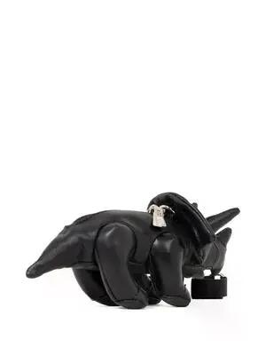 Mihara Yasuhiro Mini Triceratops Shoulder Bag - Black