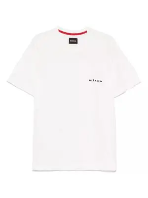 Kiton Logo-embroidered T-shirt