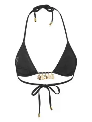 Philipp Plein Charm-detail Triangle Bikini Top