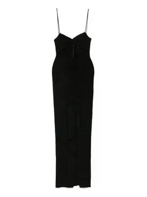 NISSA Cut-out Maxi Dress - Black