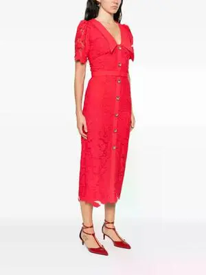 NISSA Lace Midi Dress
