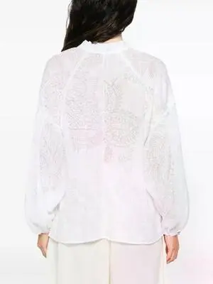 MARCCAIN Leaf-motif Blouse