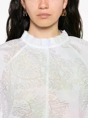 MARCCAIN Leaf-motif Blouse