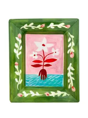 BITOSSI HOME Con Amore, Fiore Bianchi Tray - Green