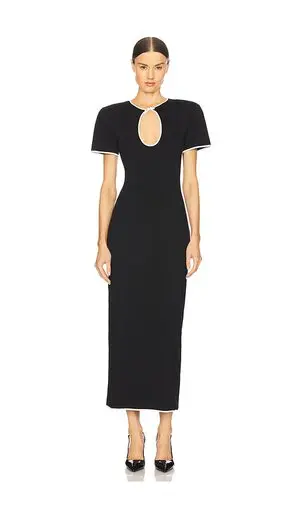 ROWEN ROSE Cut Out Maxi Dress - Black