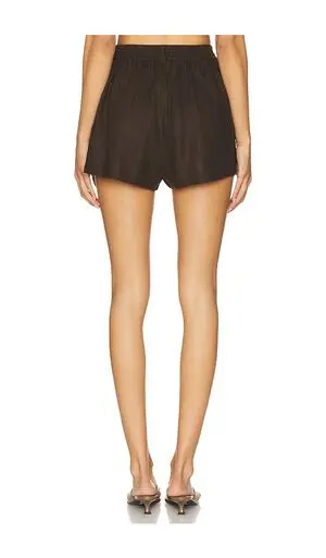 Faithfull The Brand Mirelle Mini Shorts - Chocolate