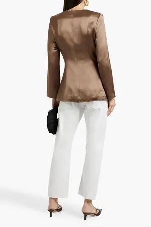 BY MALENE BIRGER Rinnah Satin-crepe Blazer