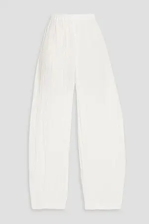BY MALENE BIRGER Mikele Tapered Linen-gauze Pants - Ivory