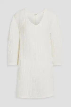 BY MALENE BIRGER Miya Linen-gauze Mini Dress - Ivory