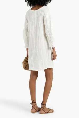 BY MALENE BIRGER Miya Linen-gauze Mini Dress