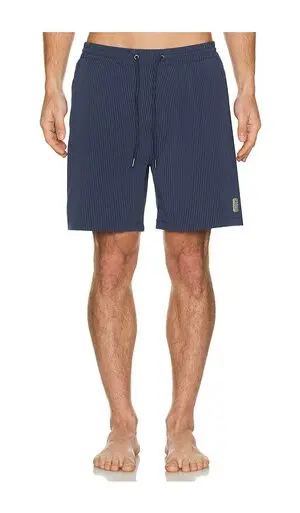 Marine Layer 6" Stretch Swim Trunk - Blue