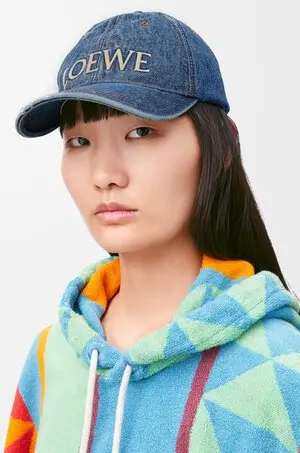 Loewe Denim Cap - Denim Blue