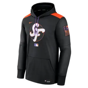 Nike San Francisco Giants Authentic Collection City Connect Therma Mlb Pullover Hoodie - Black
