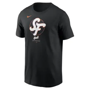 Nike San Francisco Giants City Connect Large Logo Mlb T-shirt - Black