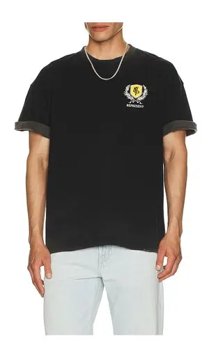 REPRESENT Crest Tee In Black