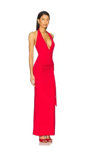 Superdown Halter Maxi Dress - Red