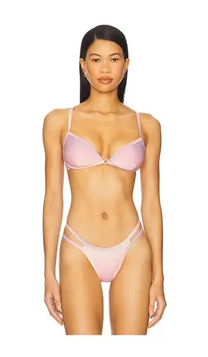 Good American Capri Bikini Top - Sunset Gradient004
