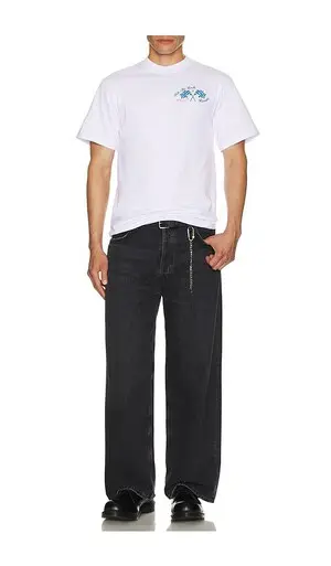 WISH ME LUCK X First Pick T-shirt In White