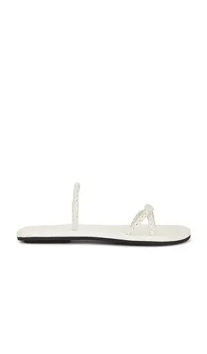 ST. AGNI Woven Rope Slide - Off White